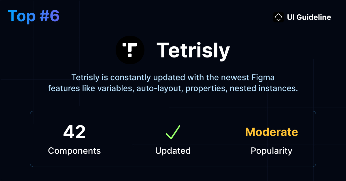Tetrisly Figma Kit - UI Guideline