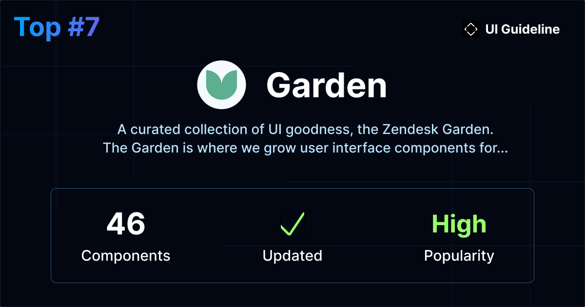 Garden - UI Guideline