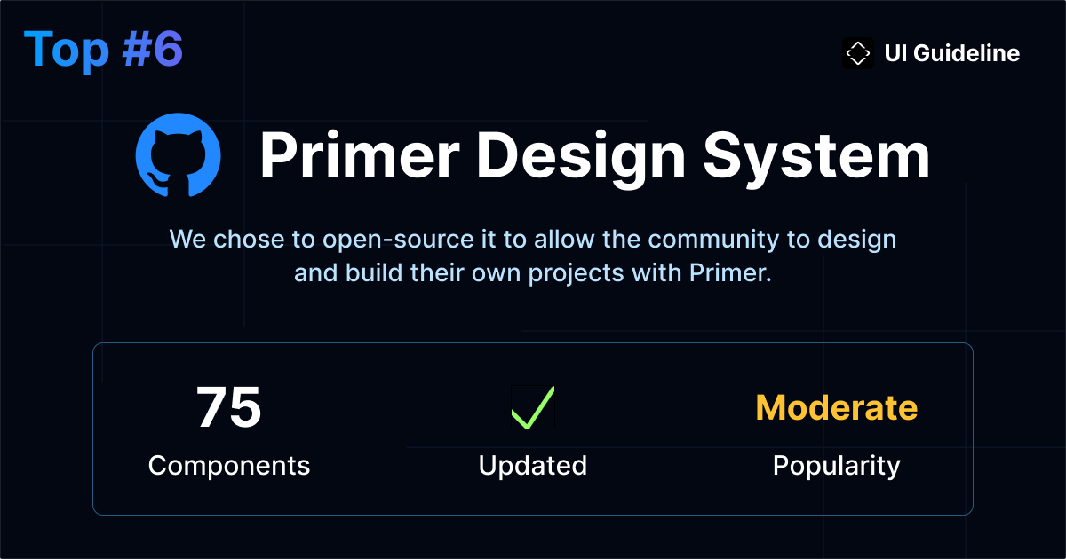 Primer Design System - UI Guideline